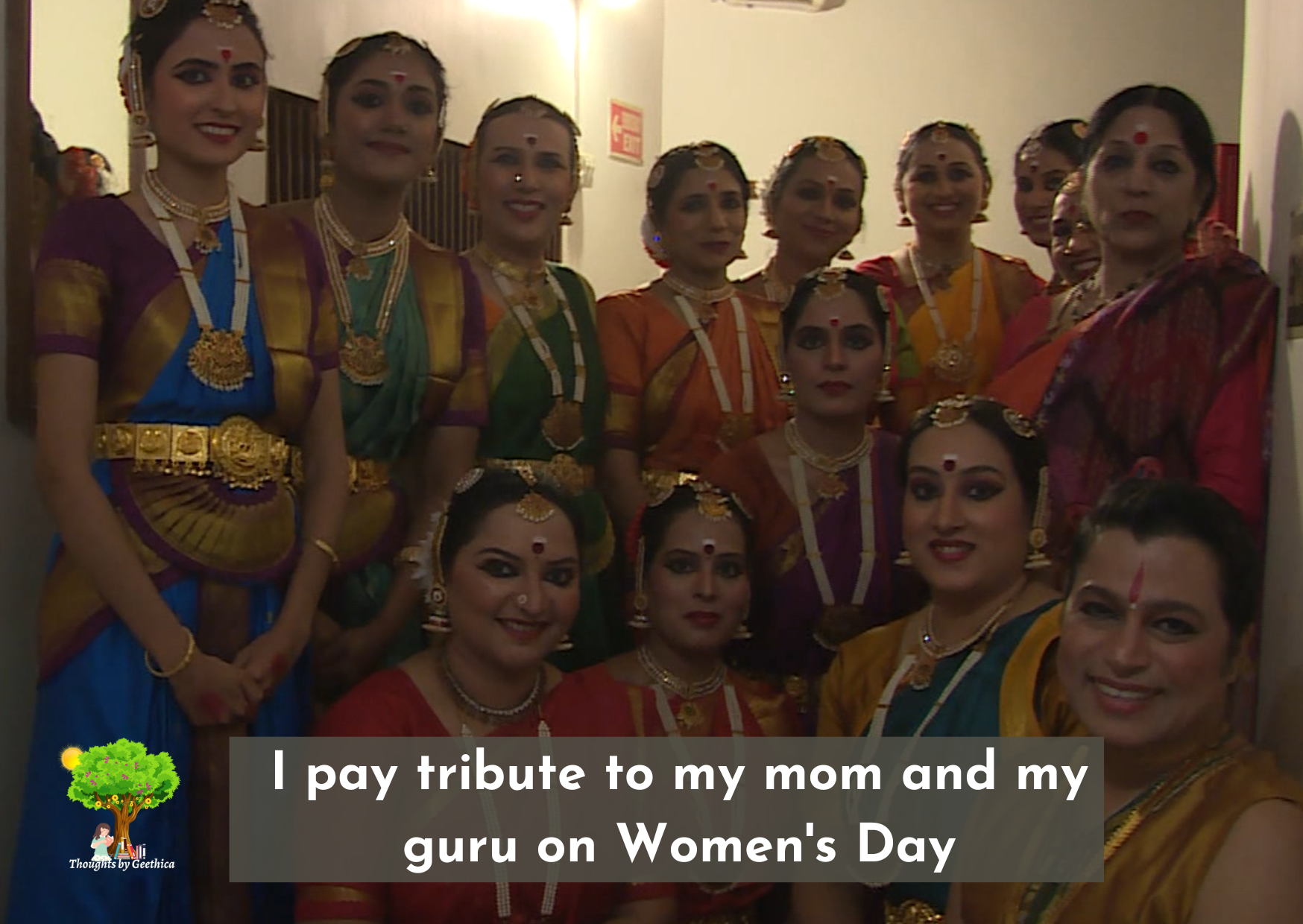 I pay tribute to my mom and my guru on Women's Day
